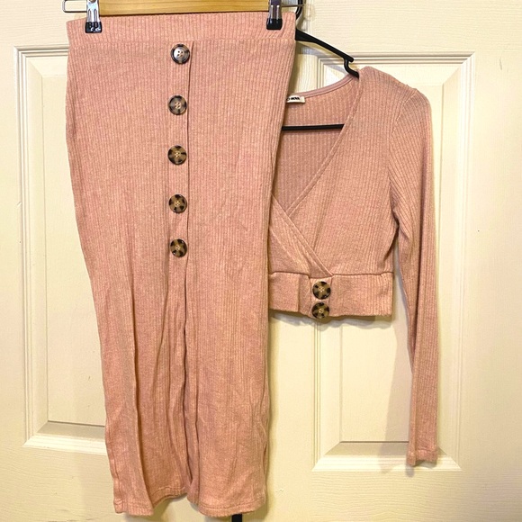Skirts | Blush Pink Matching Set | Poshmark